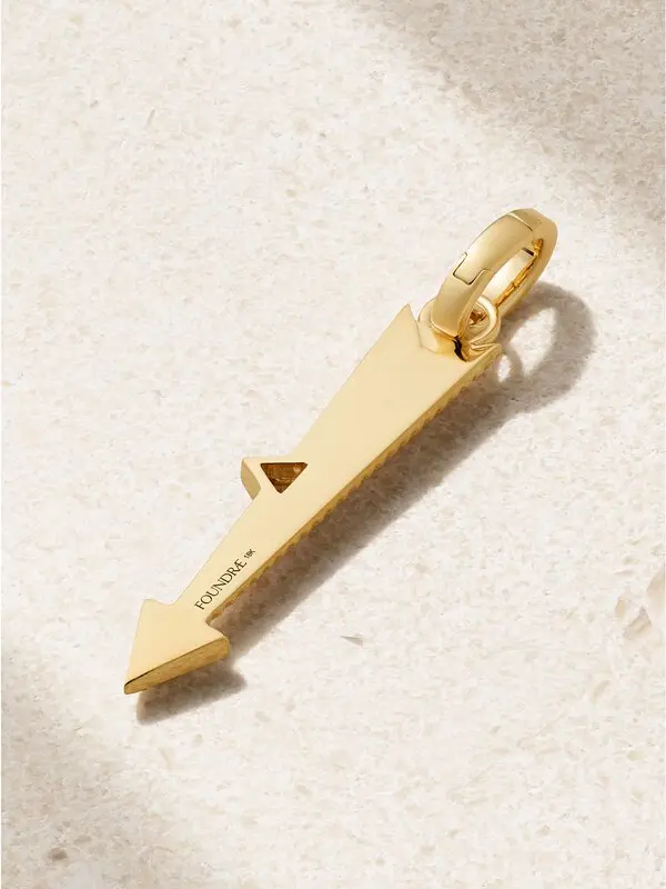 FOUNDRAE 18-karat Diamond Arrow Pendant