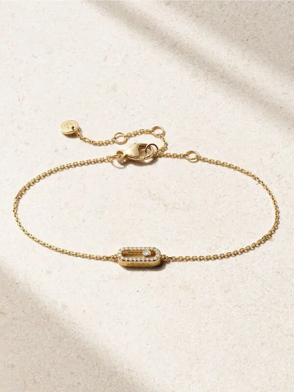 Messika Move Uno 18-karat Diamond Bracelet - Gold