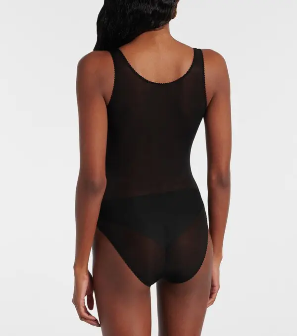 Magda Butrym Semi-sheer Scalloped Bodysuit