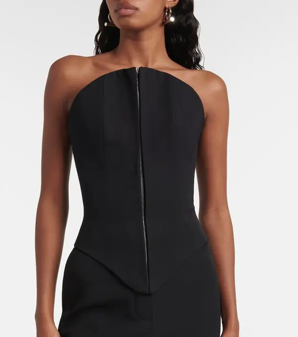 Alexander McQueen Wool Corset Top