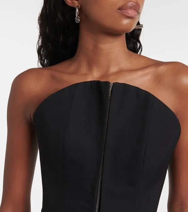 Alexander McQueen Wool Corset Top