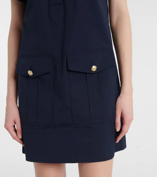 Veronica Beard Lucca Embellished Linen Shirt Dress