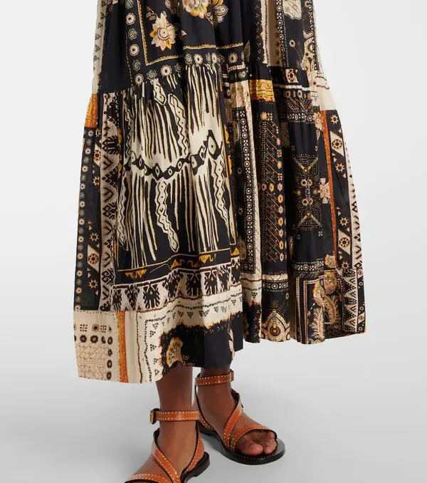 MARANT ETOILE Sabbage Printed Cotton Midi Dress