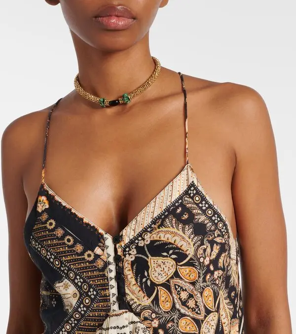 MARANT ETOILE Sabbage Printed Cotton Midi Dress