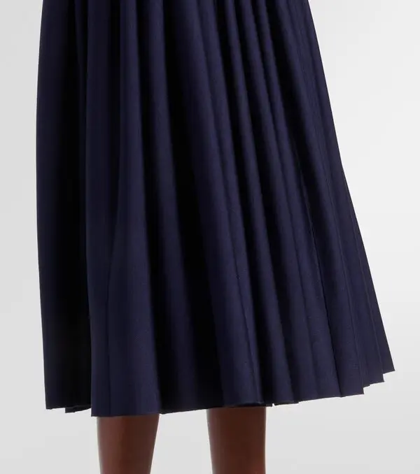 Alaïa Godet Midi Dress