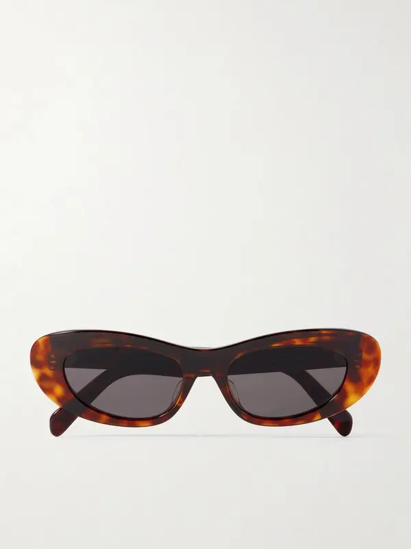 Celine Cat-eye Acetate Sunglasses - Tortoiseshell