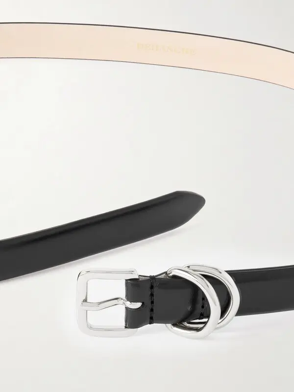 DEHANCHE Constance Leather Waist Belt - Black