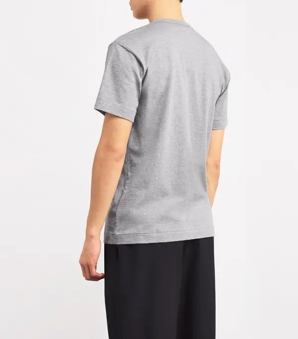 Play Comme Des Garcon Play Logo T-shirt - Grey