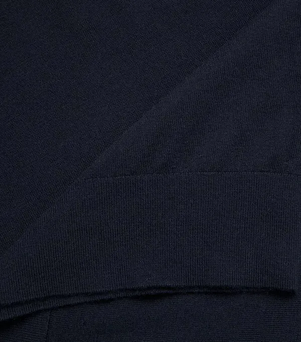 Vince Merino Wool-cashmere T-shirt - Navy