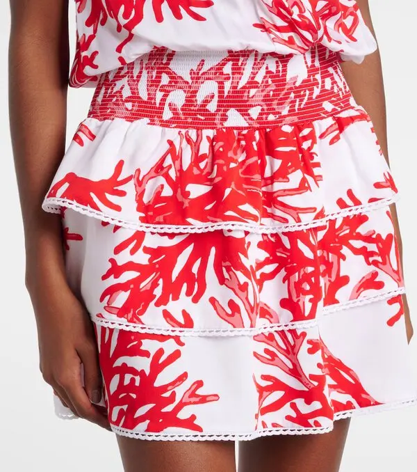 Melissa Odabash Jess Printed Mini Dress - Red