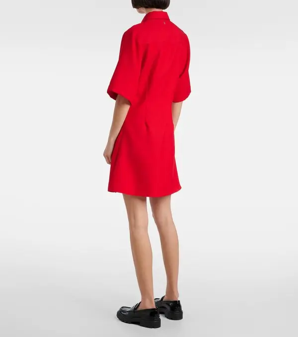 AMI Paris Virgin Wool Shirt Dress
