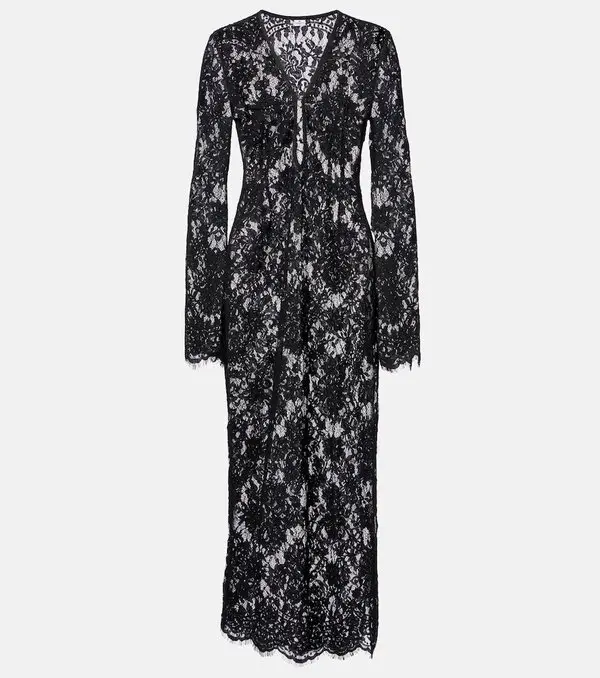 BANANHOT Millie Lace Maxi Dress - Black