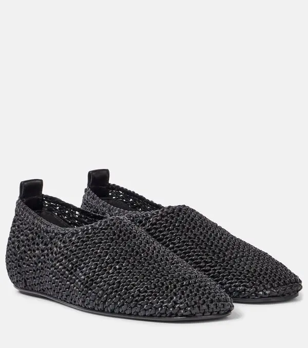 TOTEME Woven Leather Ballerinas