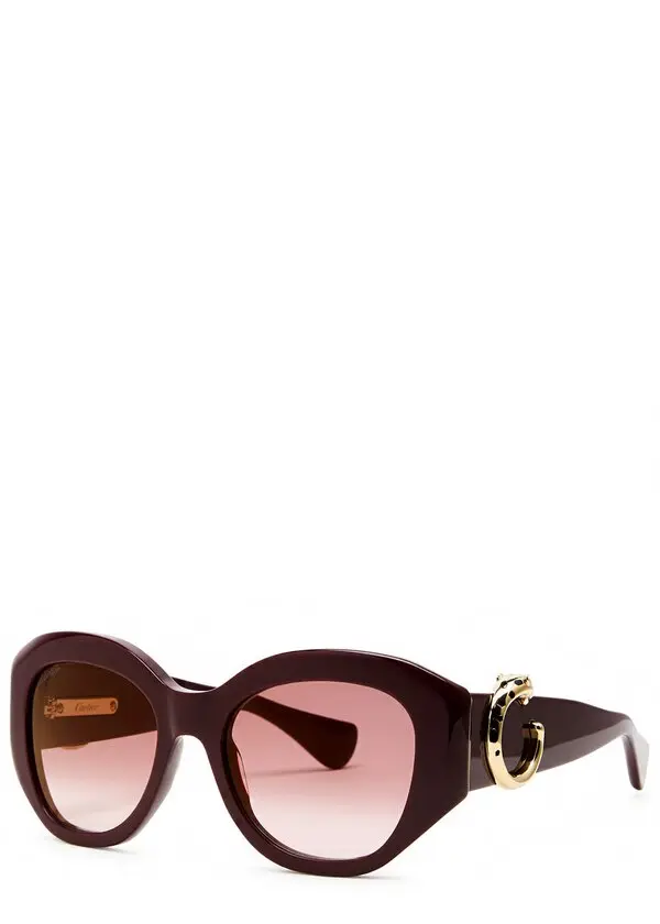 Cartier Panthère De Sunglasses - Red