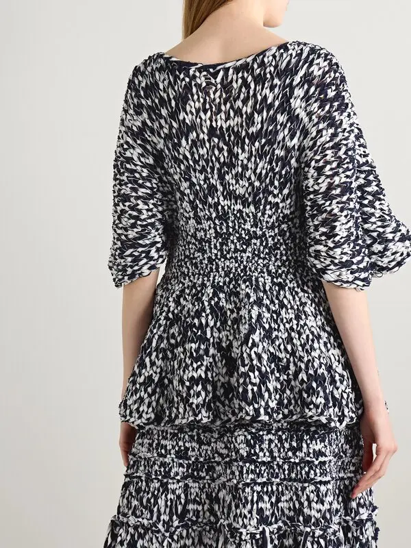 Khaite Mathilde Peplum Top