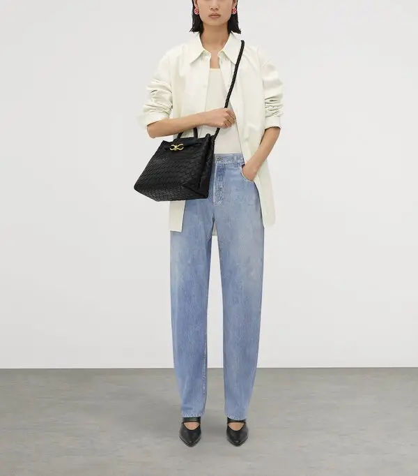 Bottega Veneta Leather Andiamo Top-handle Bag