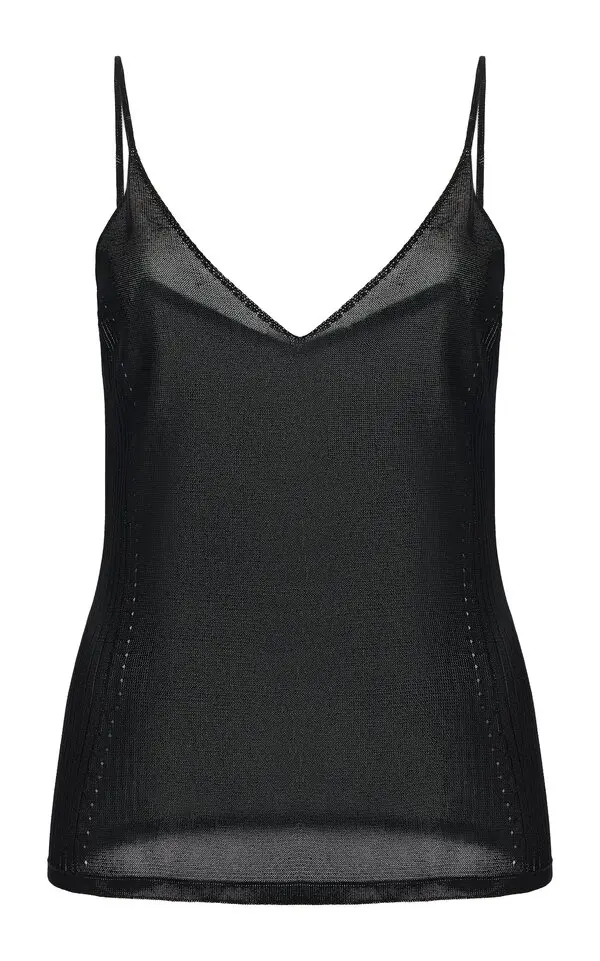 HIGH SPORT Tyler Slinky Knit Camisole - Black