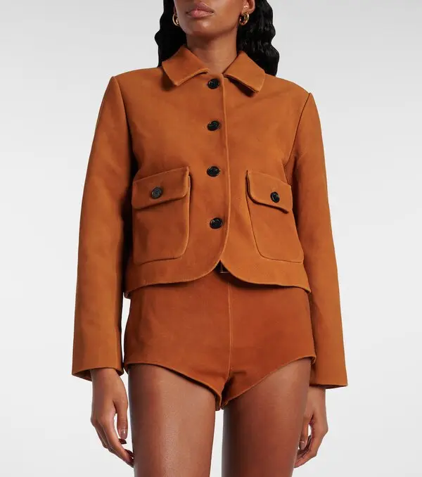 SELF-PORTRAIT Suede Jacket