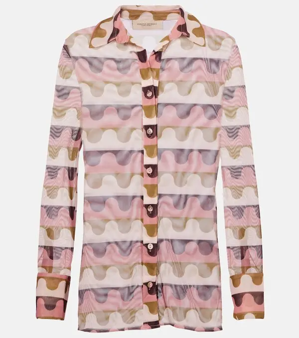 ADRIANA DEGREAS Giardino Printed Shirt - Multicoloured