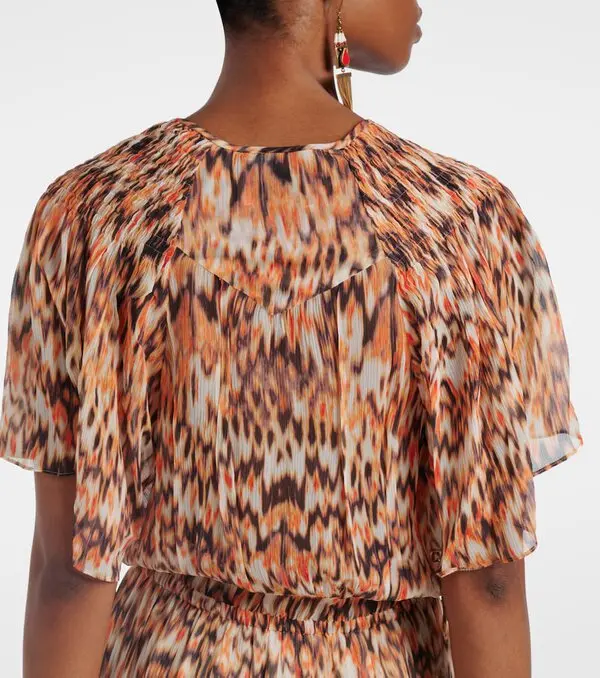 Isabel Marant Étoile Odelia Printed Silk Midi Dress