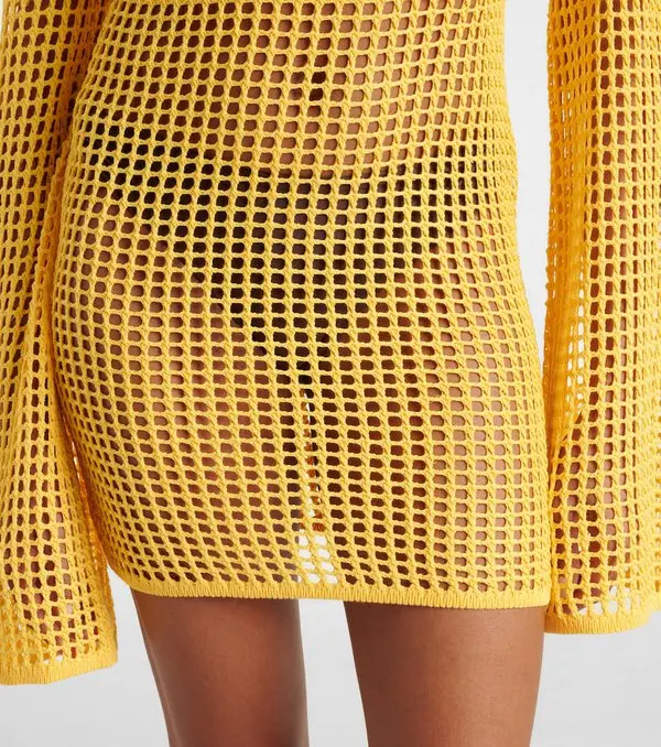BANANHOT Serena Crochet Minidress - Yellow