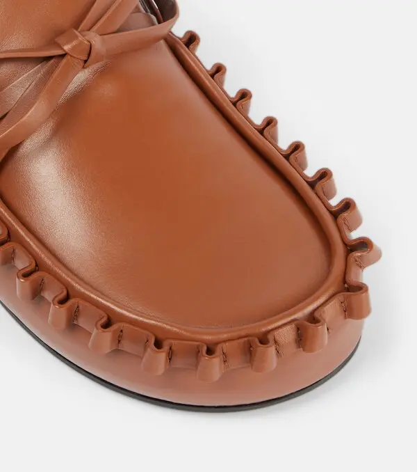 JW Anderson Ruffled Leather Mules