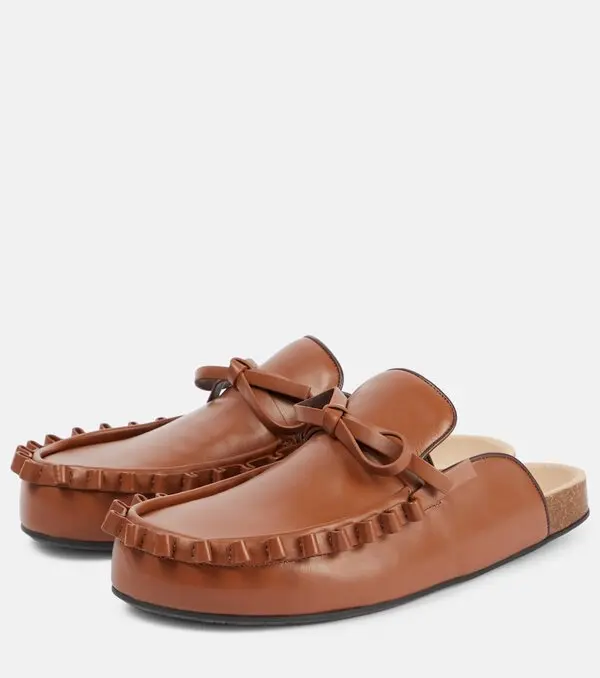JW Anderson Ruffled Leather Mules