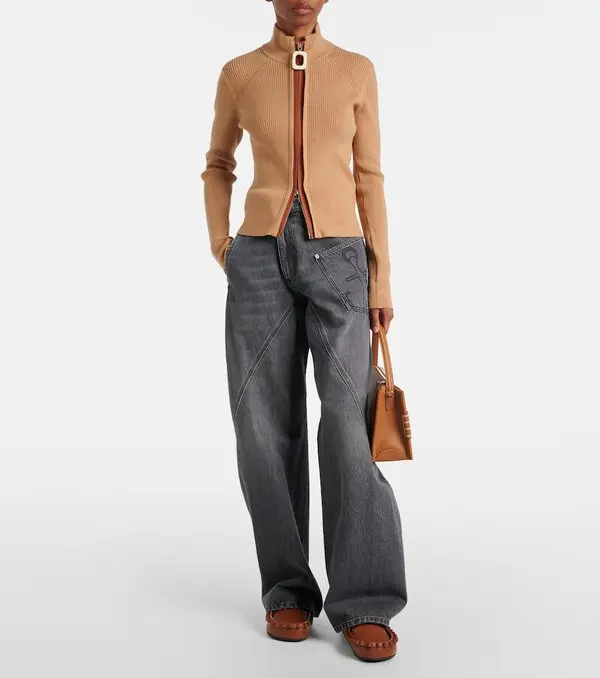JW Anderson Ruffled Leather Mules