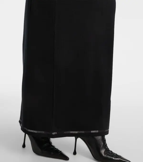 JEAN PAUL GAULTIER Printed Jersey Maxi Dress