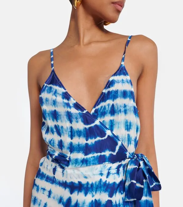 Anna Kosturova Tie-dye Silk Maxi Dress