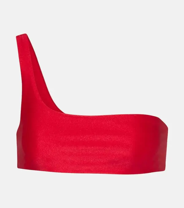 Jade Swim Eliza One-shoulder Bikini Top - Red