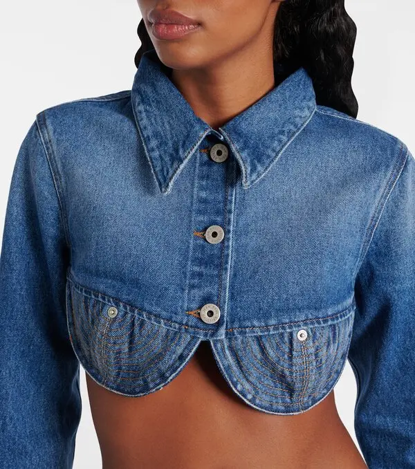 JEAN PAUL GAULTIER Cropped Denim Jacket