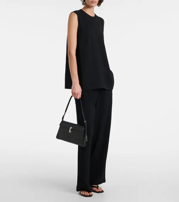 Savette Symmetry 26 Leather Shoulder Bag - Black