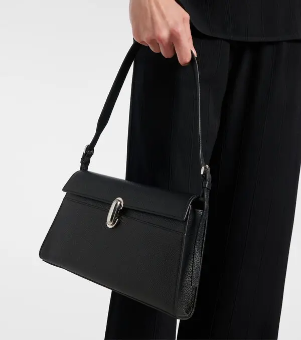 Savette Symmetry 26 Leather Shoulder Bag - Black