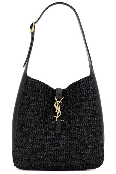 Saint Laurent Small Le 5 A 7 Hobo Bag - Nero