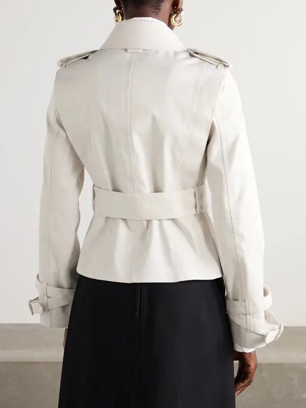 Burberry Belted Cotton-canvas Jacket