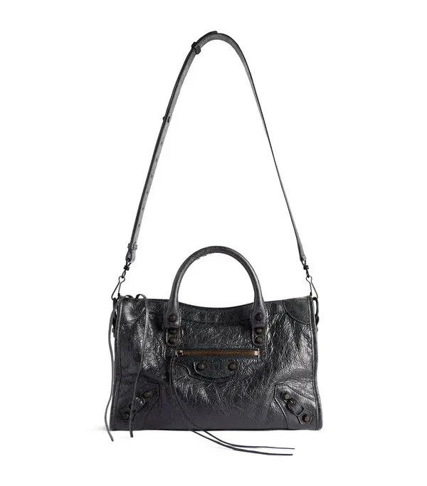 Balenciaga Small Leather Top-handle Bag - Black