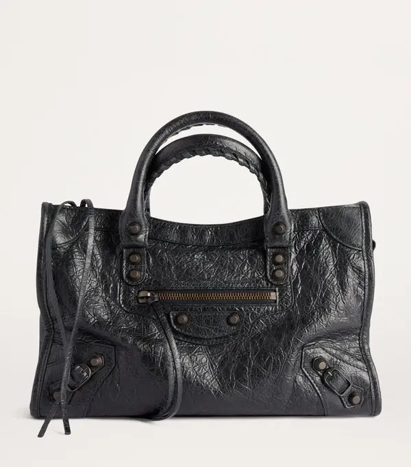 Balenciaga Small Leather Top-handle Bag - Black