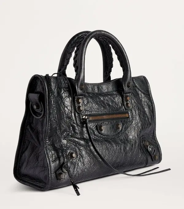 Balenciaga Small Leather Top-handle Bag - Black