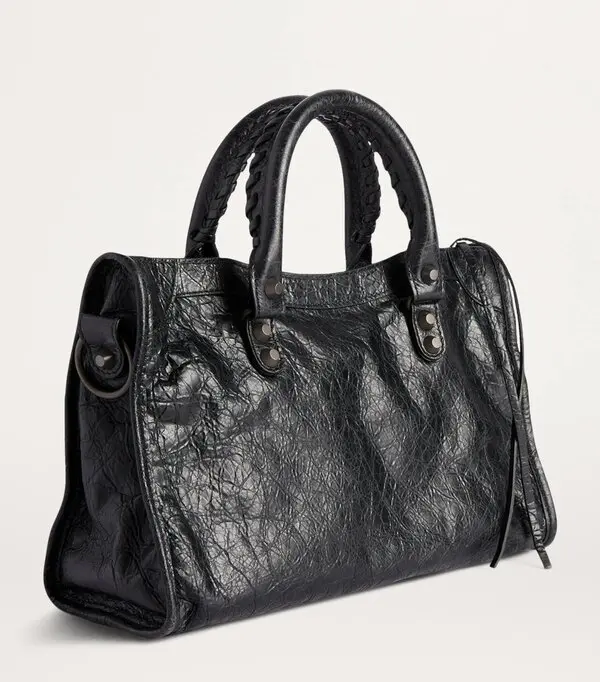 Balenciaga Small Leather Top-handle Bag - Black