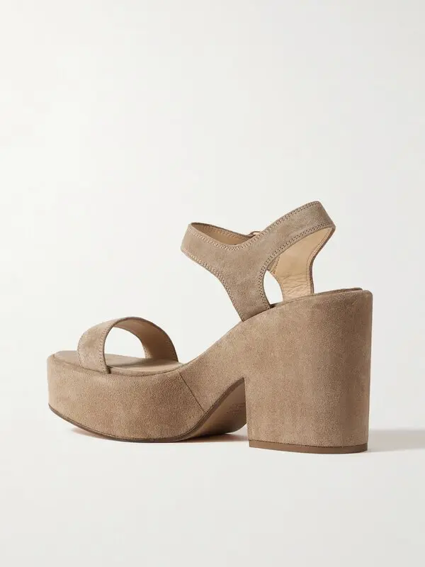 Gabriela Hearst Suede Platform Sandals