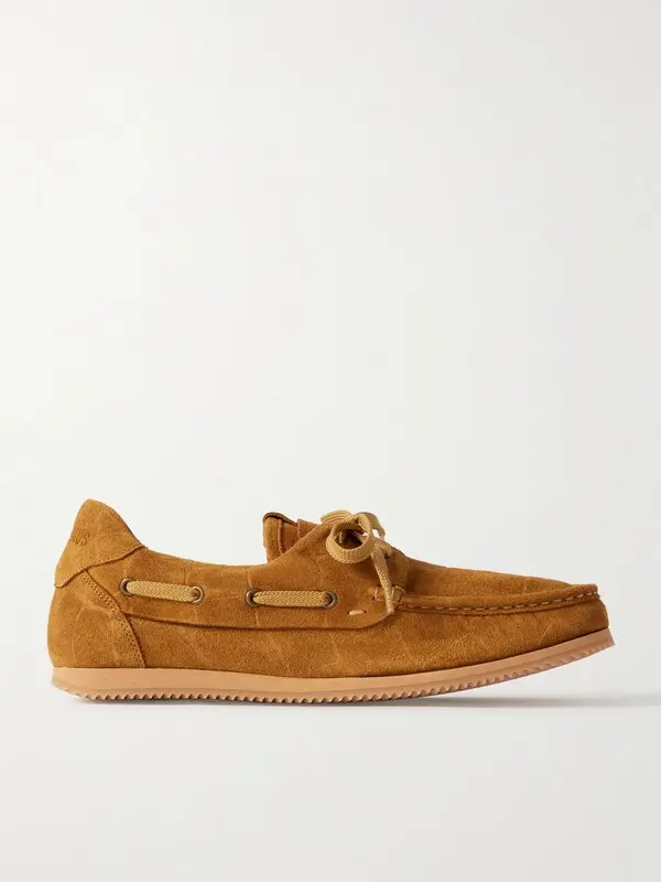 Jacquemus Batto Croc-effect Suede Loafers - Brown