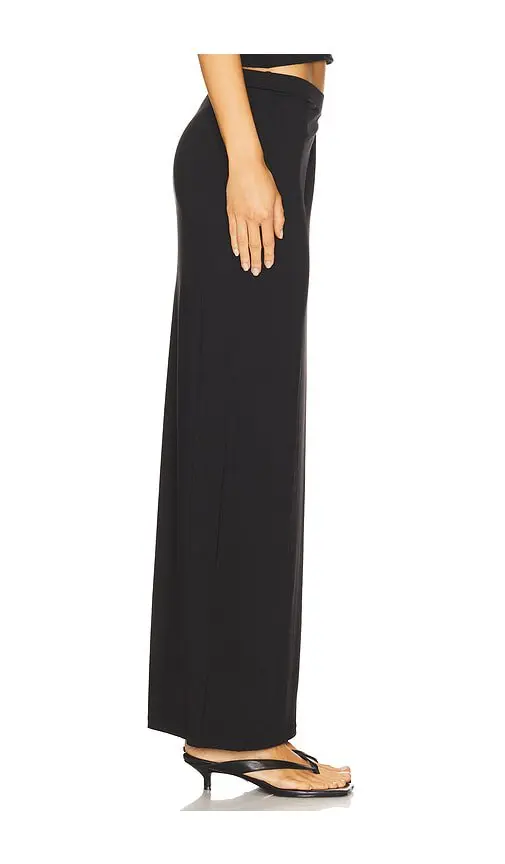 Good American Stretch Jersey Maxi Skirt - Black