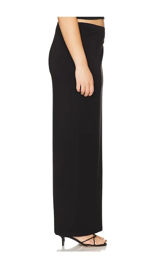 Good American Stretch Jersey Maxi Skirt - Black