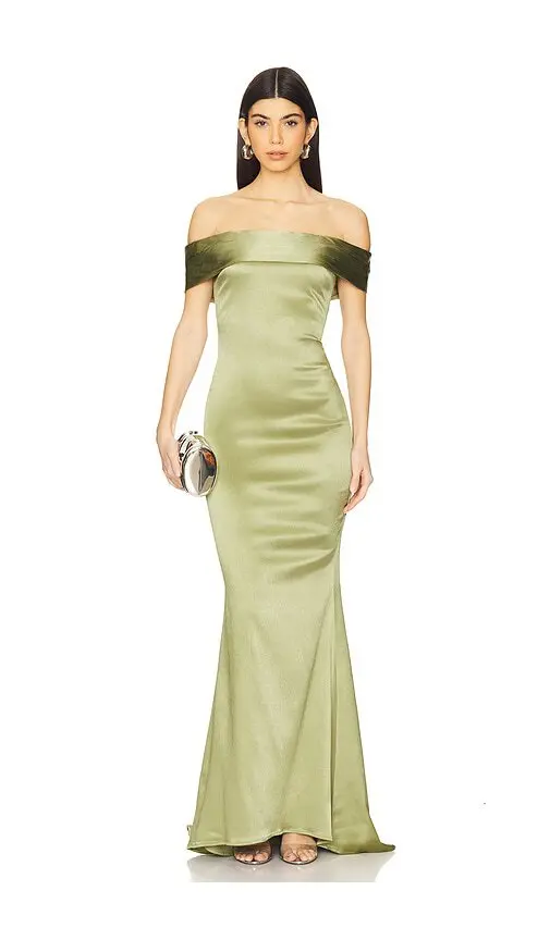 MICHAEL COSTELLO X Revolve Margit Gown - Sage