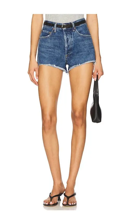 AGOLDE Ridley High Rise Short - Blue