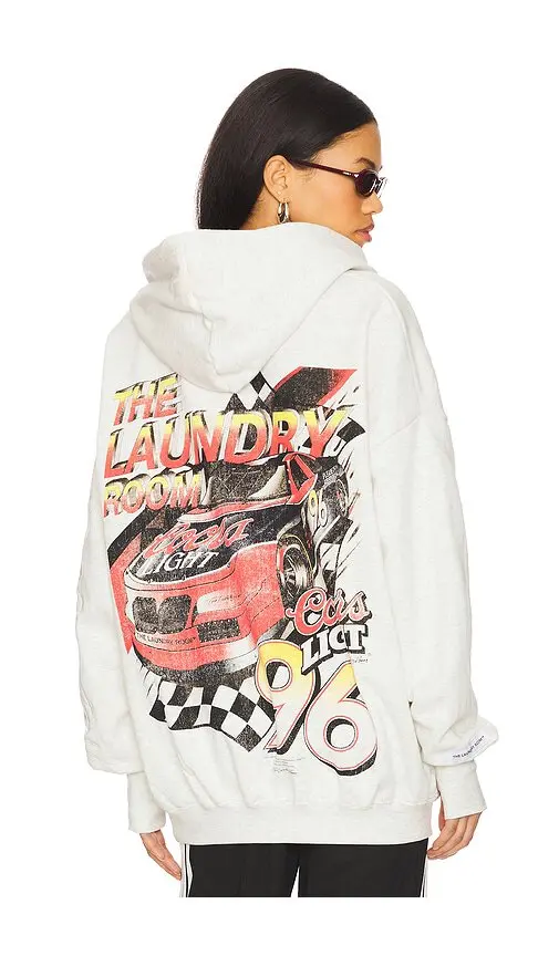 THE LAUNDRY ROOM 96 Coors Light Racing Hideout Hoodie - Grey