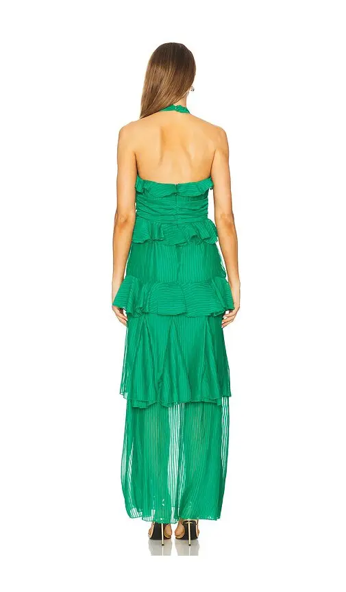 Line & Dot Cari Halter Maxi Dress