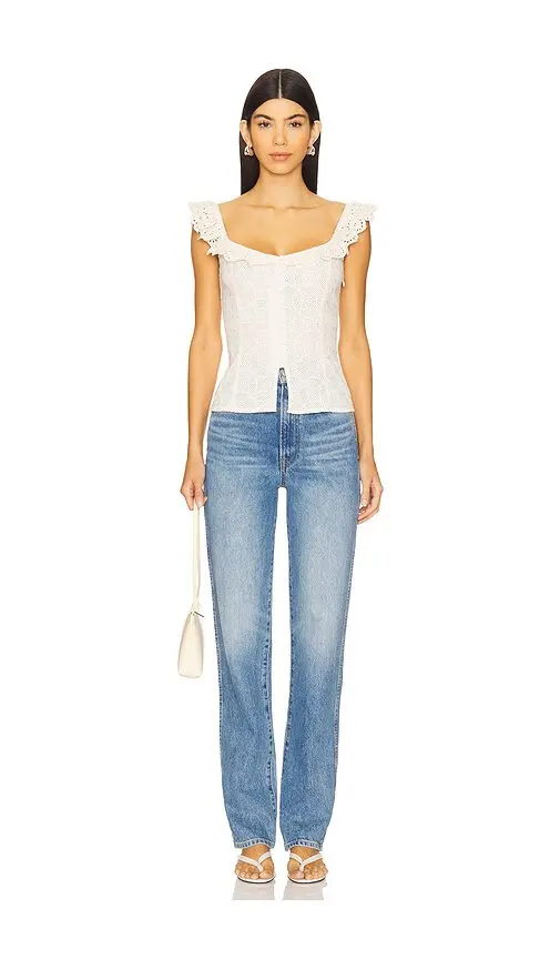 Line & Dot Aurelia Eyelet Top