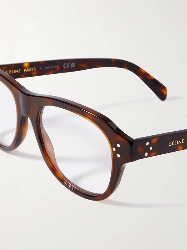 Celine Aviator-style Acetate Optical Glasses